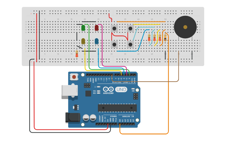 Circuit design Simon-1819-VEtu | Tinkercad