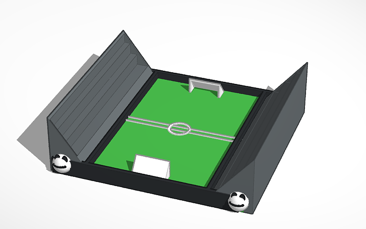 3D design soccer field - Tinkercad