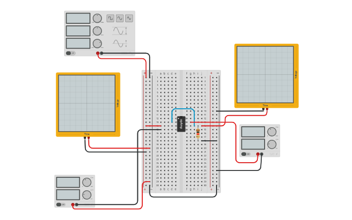 Circuit design voltage follower circuit | Tinkercad