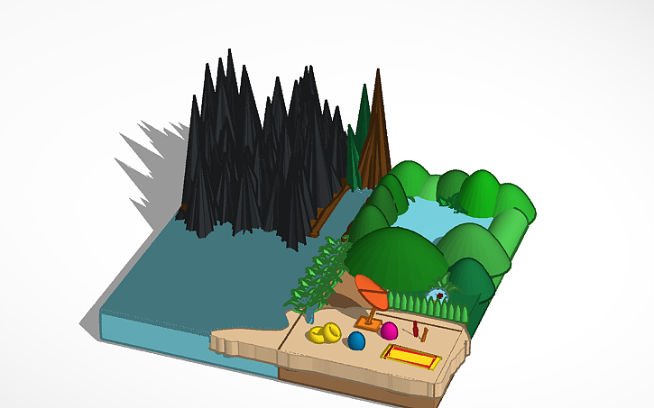 3D design Surface of the Earth (Science Year 1) - Tinkercad