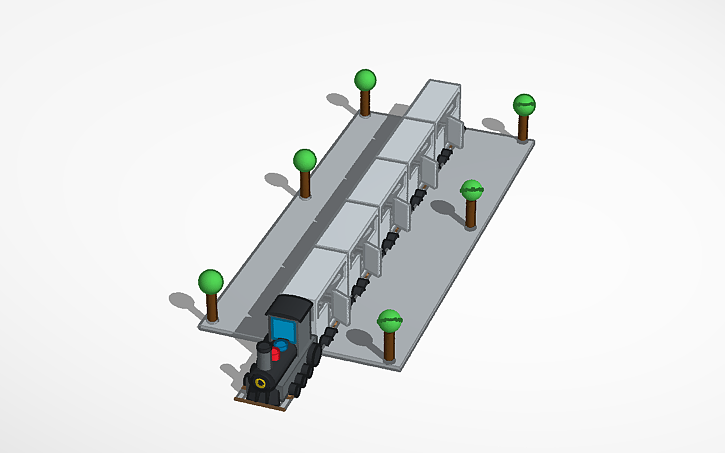 3D design A regular Train - Tinkercad