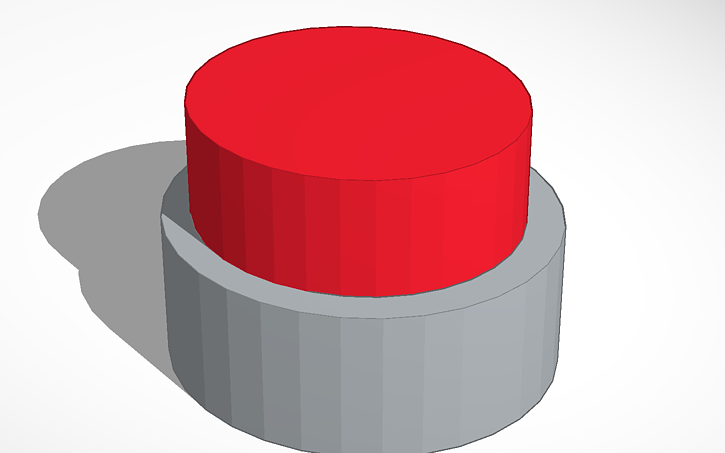 3d Design Red Button Push It Tinkercad
