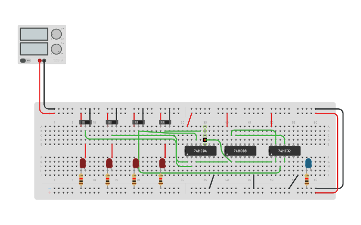 Circuit design trabalho circuito 001 | Tinkercad
