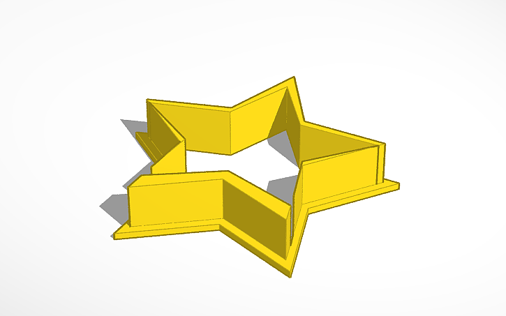 3D design Cookie cutter - Tinkercad