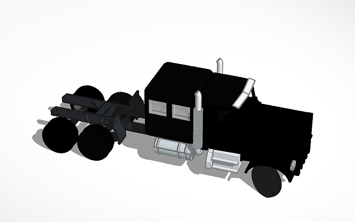 3D design Semi Truck - Tinkercad