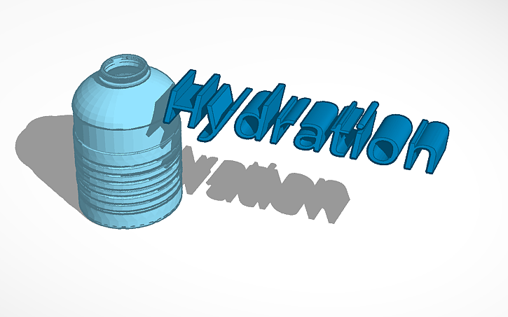 3D design Hydration - Tinkercad