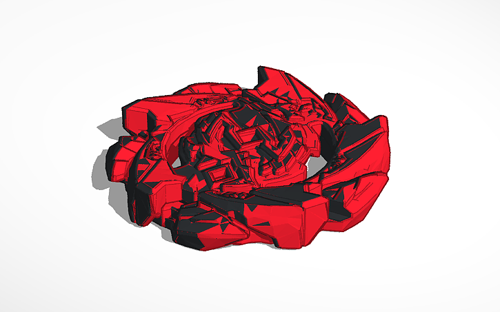 3D design Heat Salamander (Right - Spin) - Tinkercad