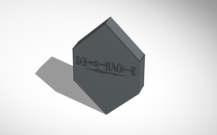3D design death note - Tinkercad
