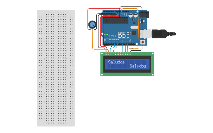 Circuit design LCD Serial y Frecuencia cardiaca con Simbolo - Tinkercad