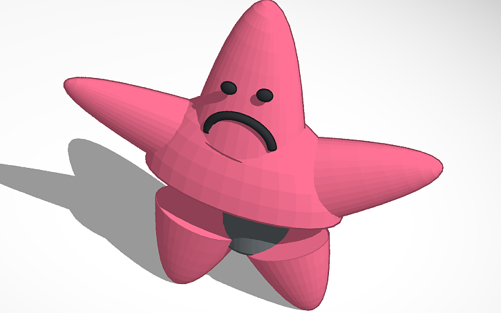 3D design the real patrick star | Tinkercad