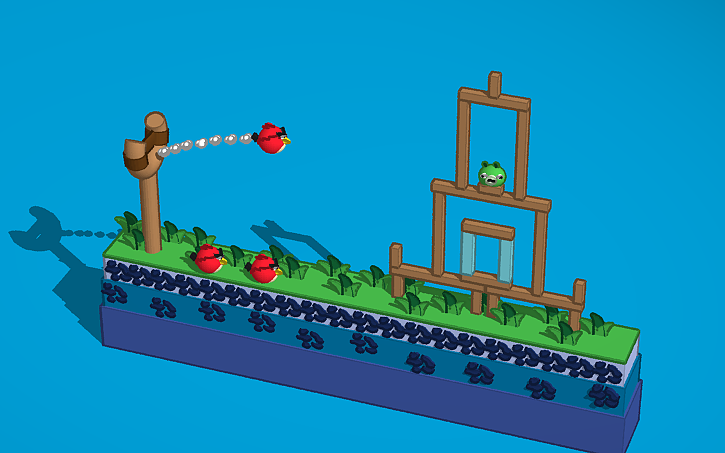 3D design Angry Birds - Tinkercad