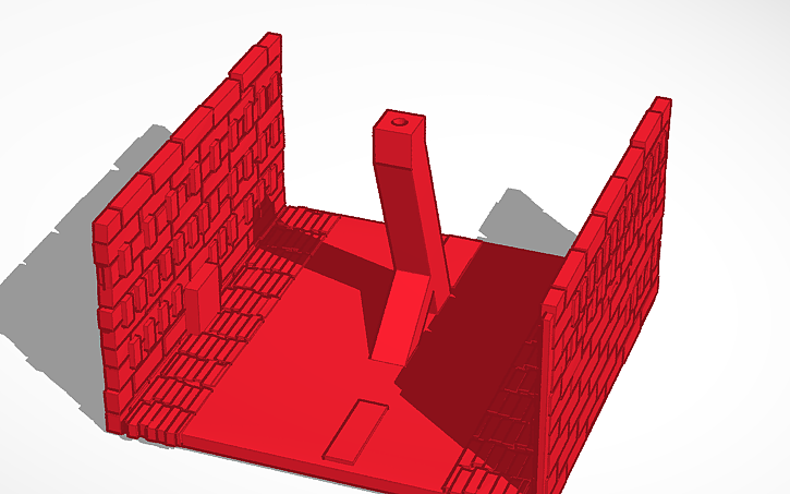 3D design gundam city stand - Tinkercad