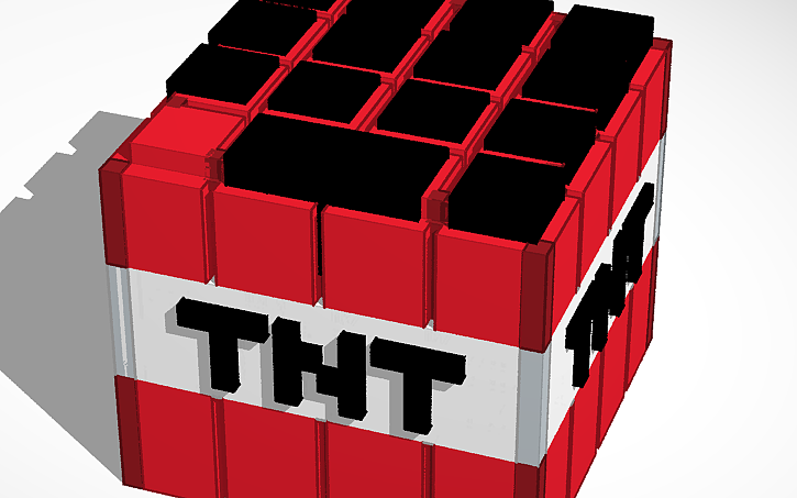 3D design minecraft tnt - Tinkercad