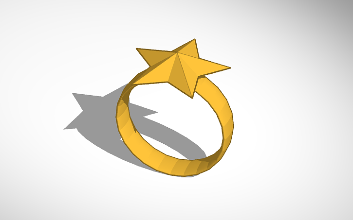 3D design Star ring | Tinkercad