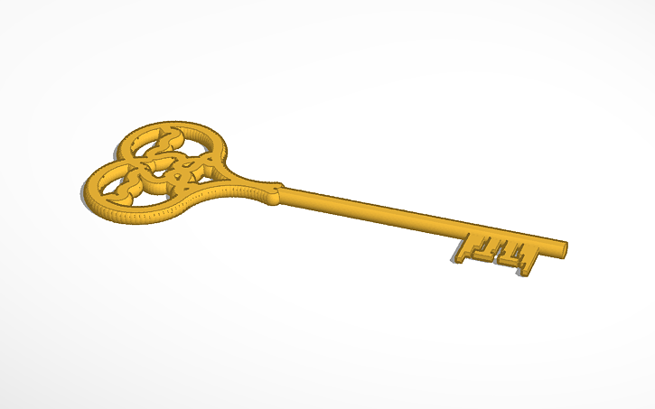3D design Skeleton Key | Tinkercad