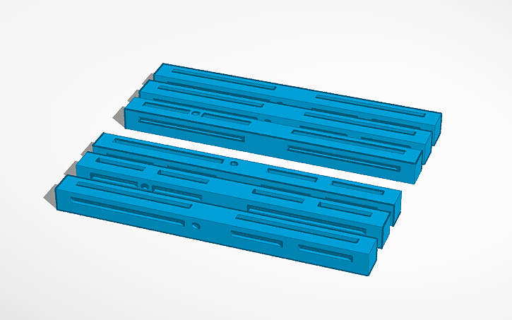 3D design I Ching Hexagram Dutch sticks size 2 - Tinkercad