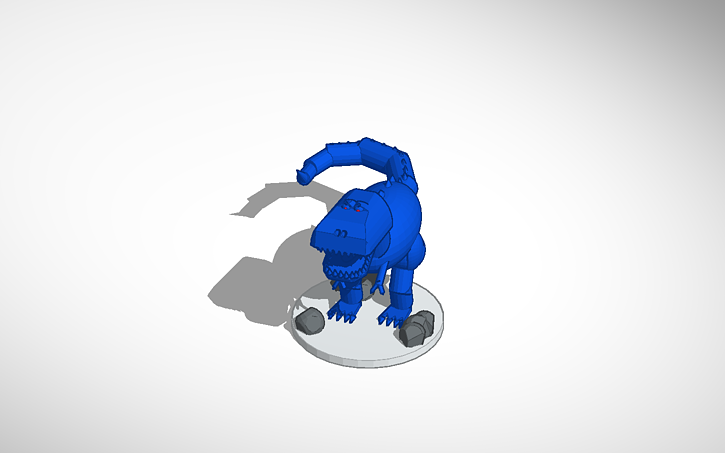 3D design T-Rex - Tinkercad