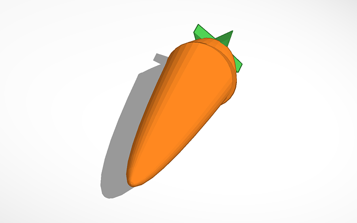 3D design Carrot - Tinkercad
