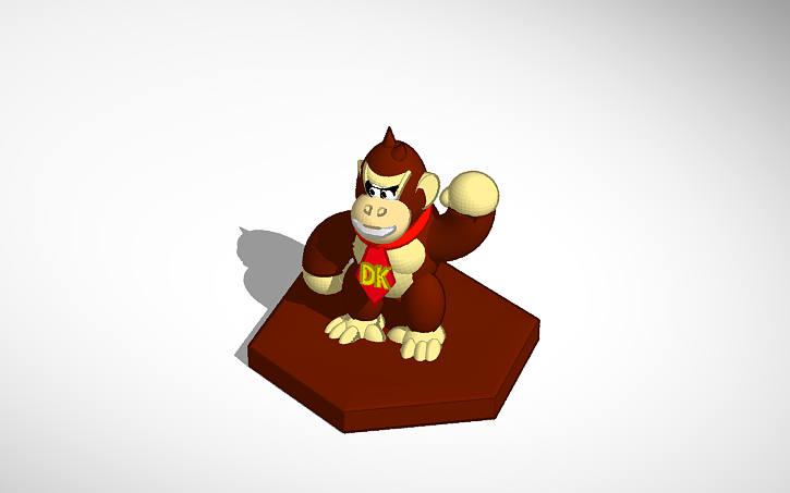 3D design Donkey Kong Figure - Tinkercad