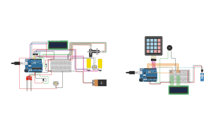 Circuit design SMART AGRICULTURE - Tinkercad
