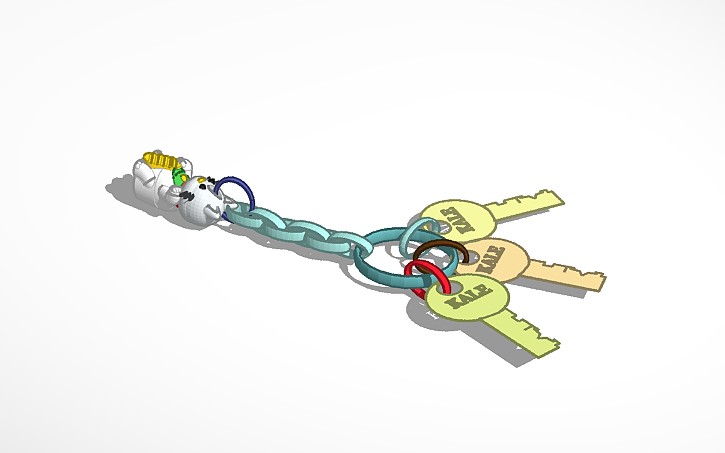 3D design key - Tinkercad