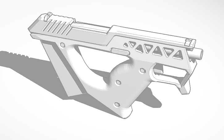 3D design Tactical Pistol from Call Of Duty: Black Ops 2 | Tinkercad