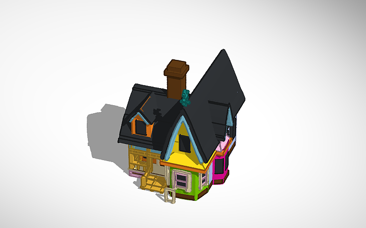 3D design the real life up house - Tinkercad
