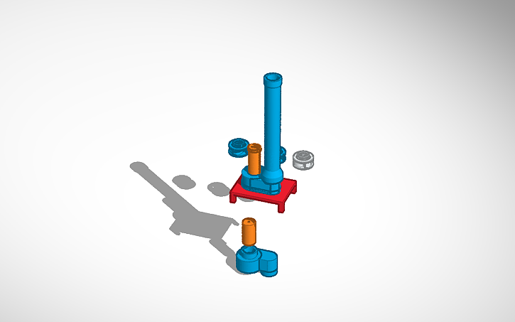 3D design Mini Water Pump - Tinkercad