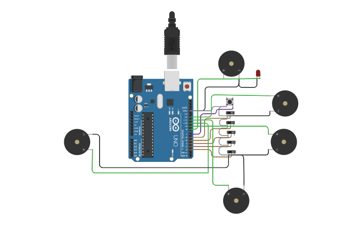 Circuit design Copy of Theft Alarm | Tinkercad Circuit design Copy of Theft Alarm | Tinkercad