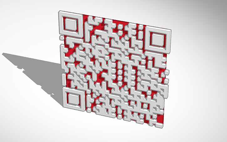 3D design Qr code - Tinkercad