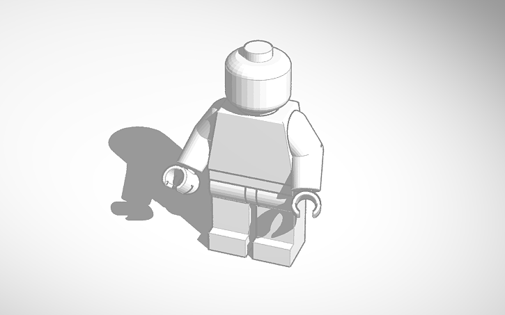 3D design Lego body fixed leg joints - Tinkercad