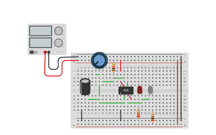 Circuit design practica 555 | Tinkercad Circuit design practica 555 | Tinkercad