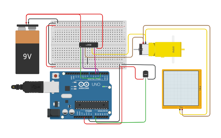 Circuit design SISTEM KENDALI PROPORTIONAL INTEGRAL (PI) - Tinkercad Circuit design SISTEM KENDALI PROPORTIONAL INTEGRAL (PI) - Tinkercad