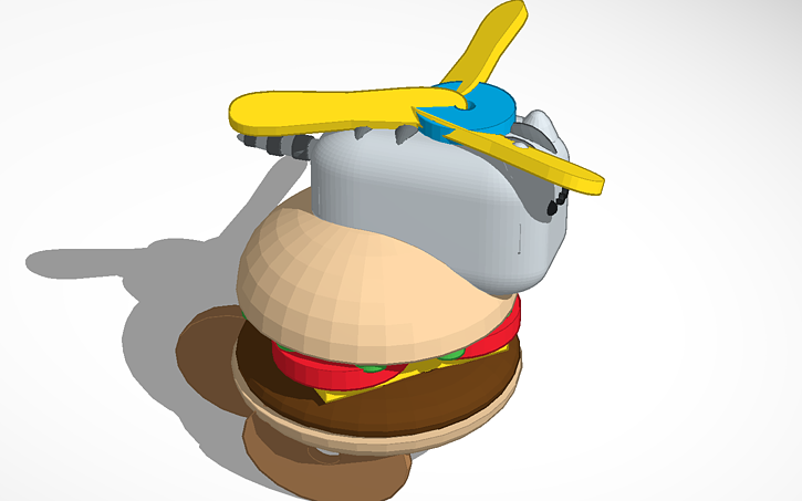 3D design food truck and kitty - Tinkercad