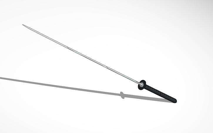 3D design Katana - Tinkercad