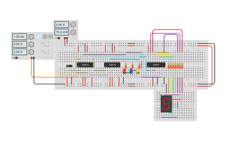 Circuit design Contoh yol - Tinkercad