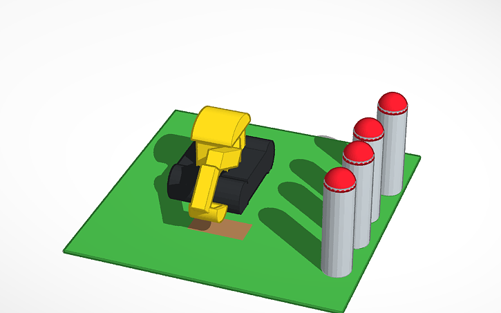 3D design Construction and Silos - Tinkercad