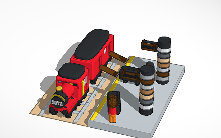 3D design 9와 4분의3 승강장(Platform 9 and 3/4) | Tinkercad