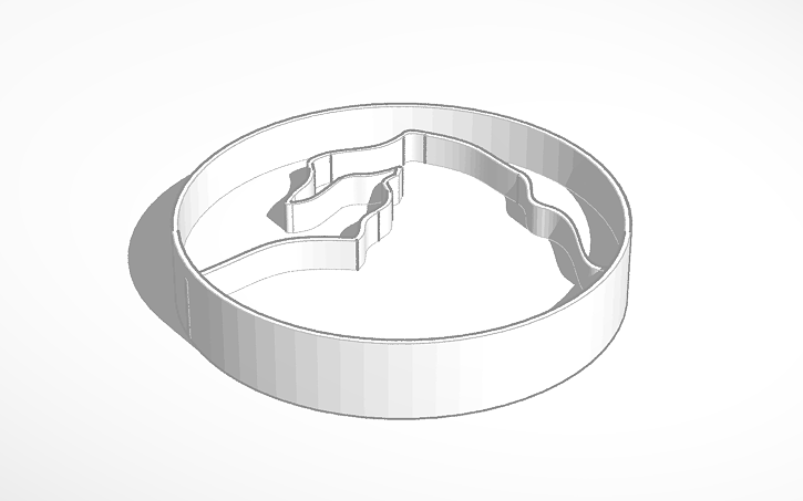 3D design Boogie Man Cookie Cutter - Tinkercad