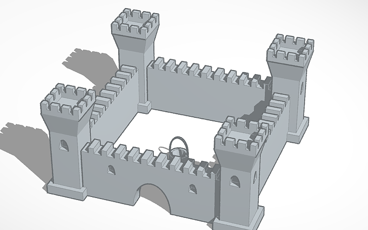 3D design castello 3d - Tinkercad