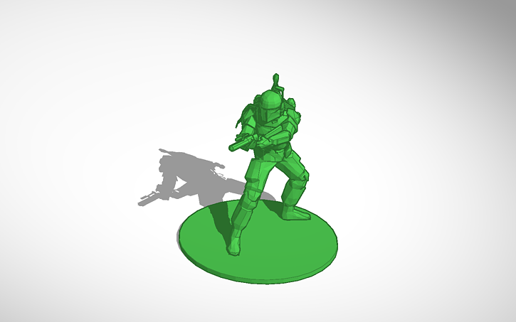 3D design Boba Fett Figure - Tinkercad