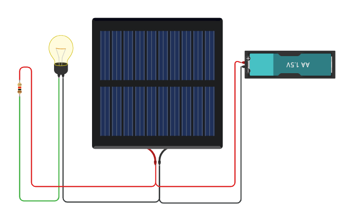Circuit design LED lamp 3D ontwerp - Tinkercad