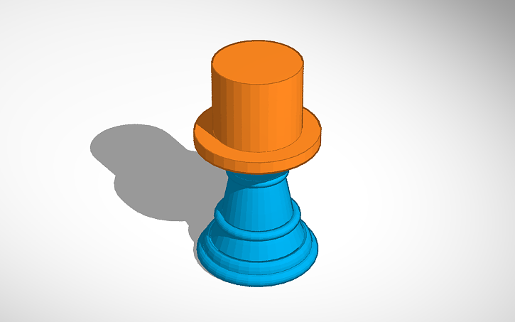 3D design Chess piece part 2 - Tinkercad