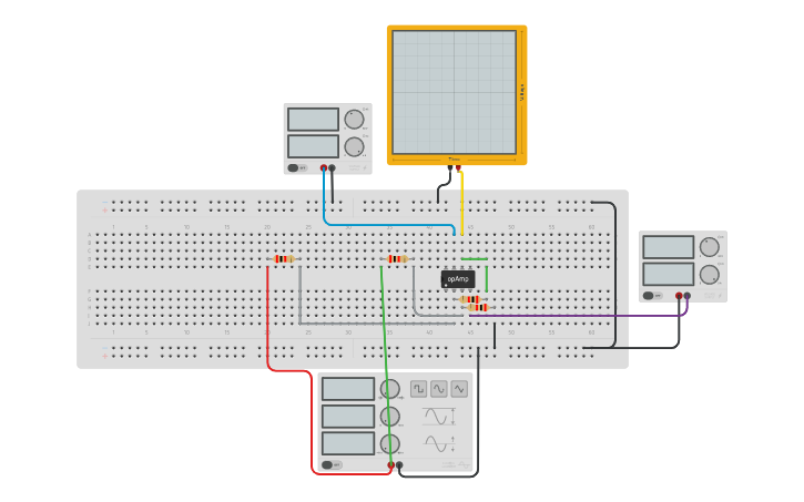 Circuit design CMRR MC | Tinkercad