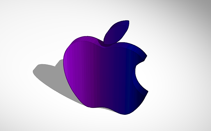3D design Galaxy Gradient Apple Logo | Tinkercad