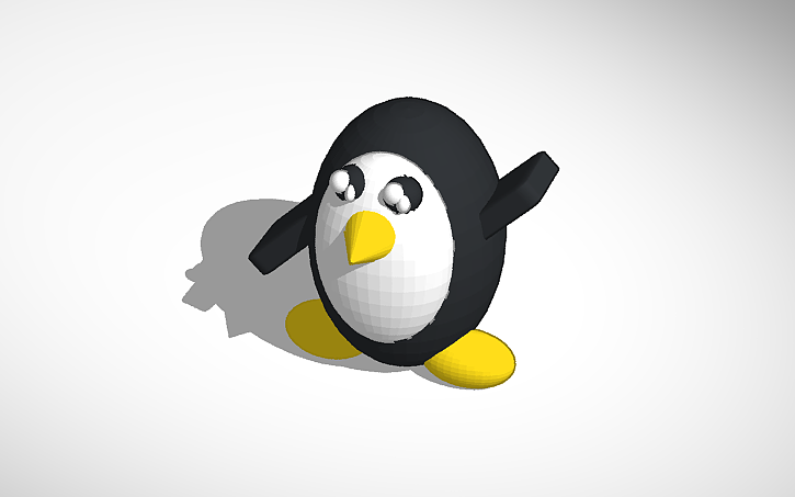 3D design penguin - Tinkercad