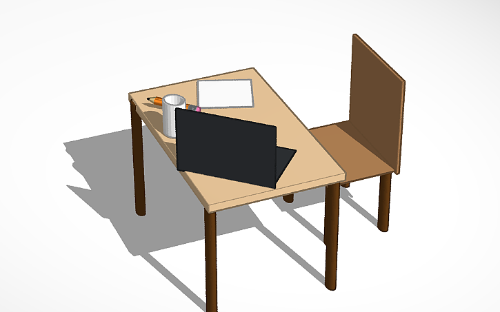 3D design office table | Tinkercad