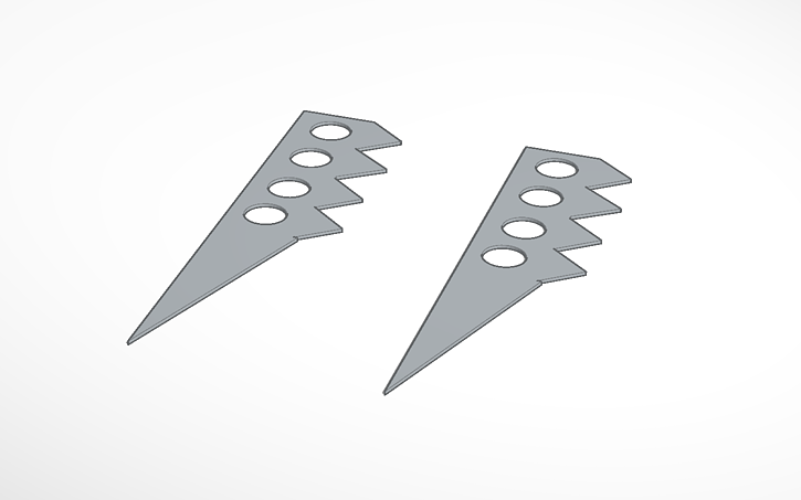 3D design Asuma Weapon Naruto - Tinkercad
