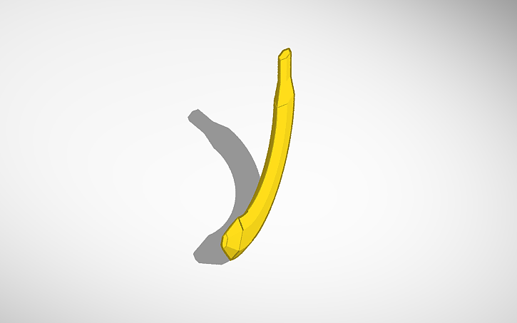 3D design Banana - Tinkercad