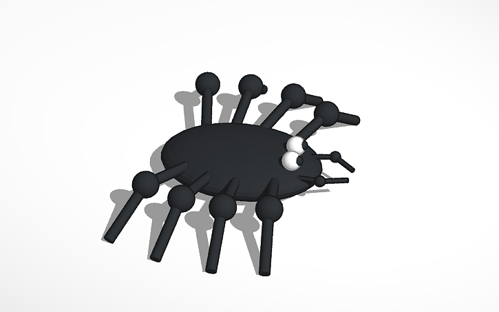 3D design spider - Tinkercad
